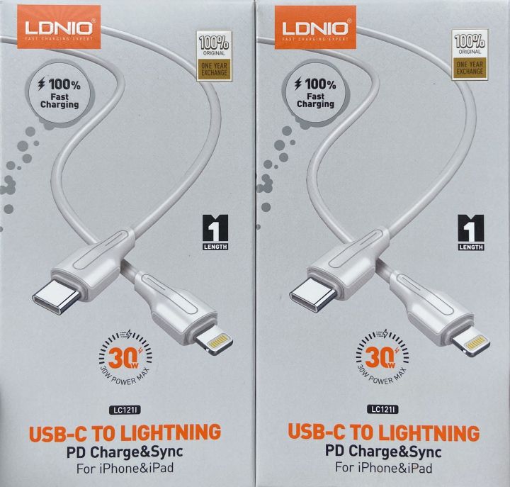 Ldnio 30 Watt Lighting Data Cable | Daraz.com.np