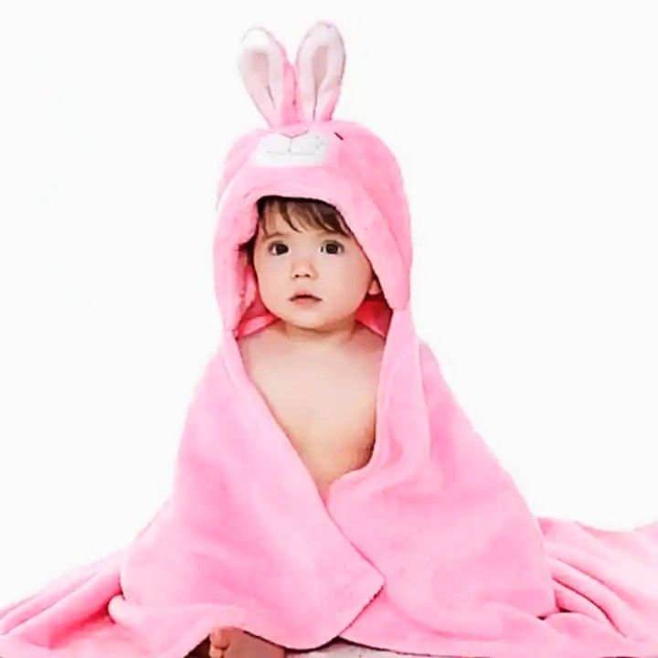 Newborn (0 to 3 year suitable) 3-in-1 Rabbit Wrapper Baby Bath Towel ...