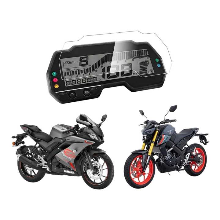 Bike Speedometer Screen Protector Scratch Guard Compatible For Yamaha ...