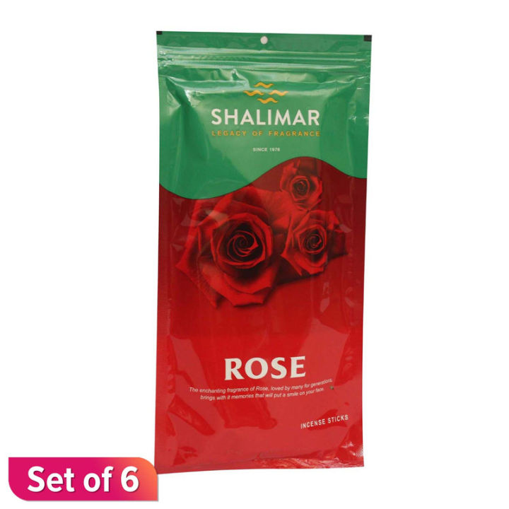 Shalimar Rose Insense Stick Puja Agarbattis Pack Of 6 | Daraz.com.np