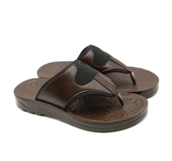 Aerosoft Men Slipper Brown MA5114 – Specially Designed Medicated Insole ...