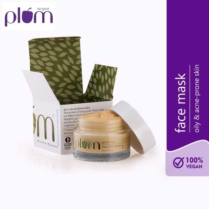 Plum Goodness Green Tea Clear Face Mask - 60G | Daraz.com.np