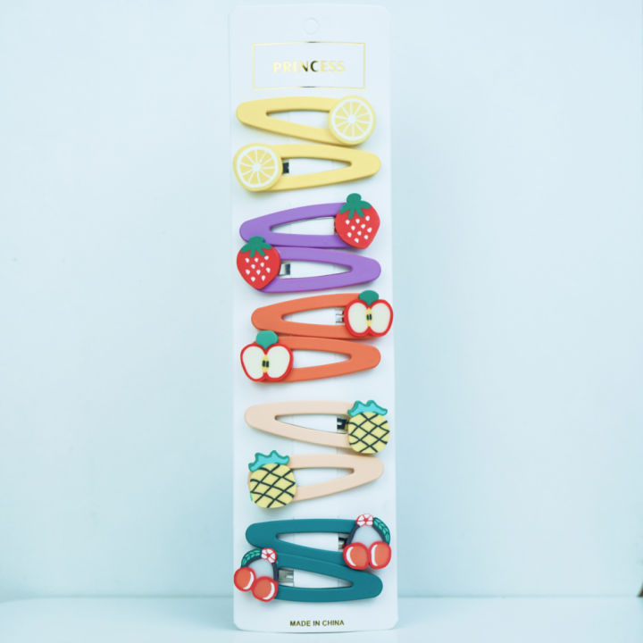 Buy Aurora Kids Hair Clips Collection | Fruits Design | 10 pcs in 1 ...
