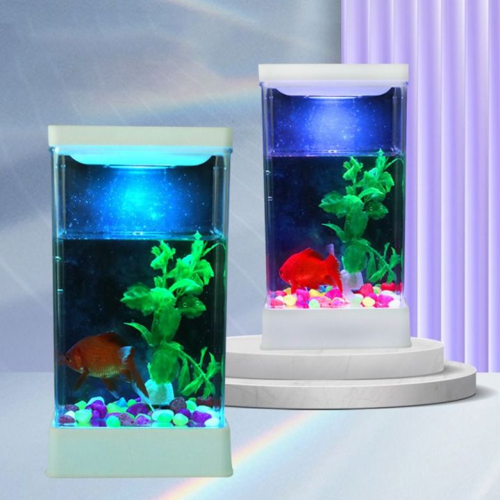 Creative Transparent Desktop Betta Fish Plastic Adjustable Mini Fish ...