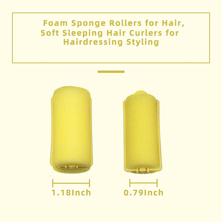 Fashion Curling DIY Hairdressing Foam Rollers Hair Styling Tools Sponge ...