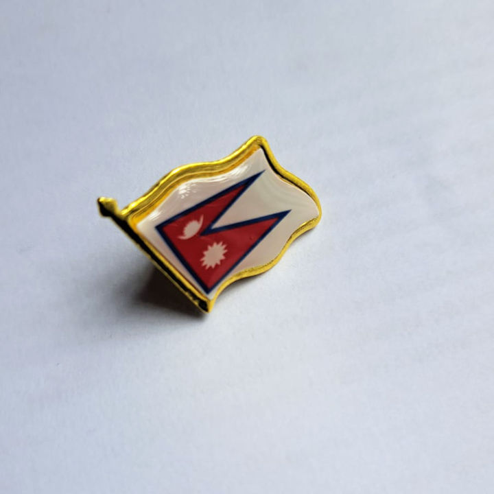 Nepal Flag Pin Badge For Coat, Tie And Cap- Lotus Handicrafts | Daraz ...