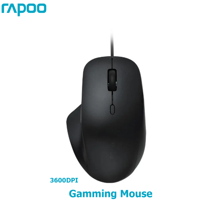 Rapoo 3600DPI Switchable Gamming Mouse || Optical Wired Mice N500 ...