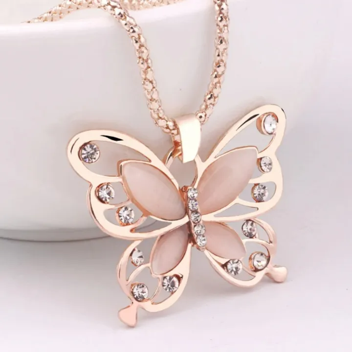 Women's Chain Pendant Butterfly Necklace New SUMENG2024 Necklace ...