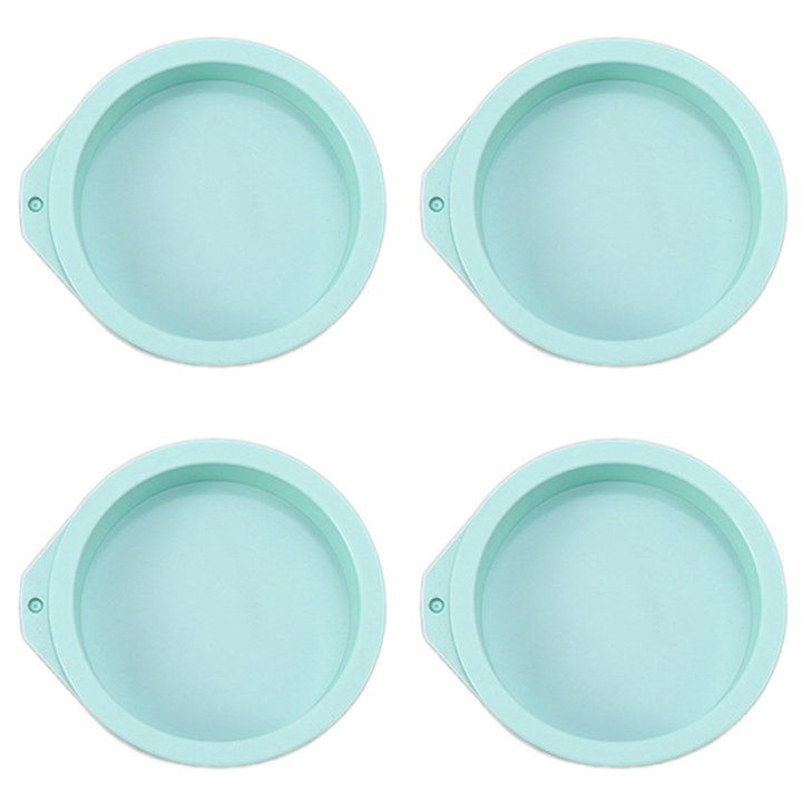 4 PCS Cake Pan Bakeware Mold Silica Gel for Baking Tool Rainbow Cake ...
