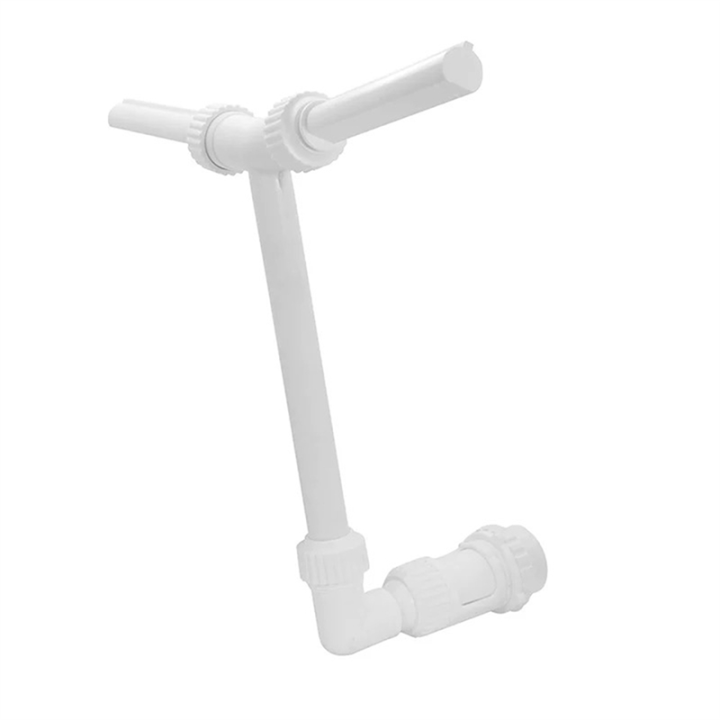 1 PCS Swimming Pool Waterfall Fountain Double Fountain Heads White PVC ...