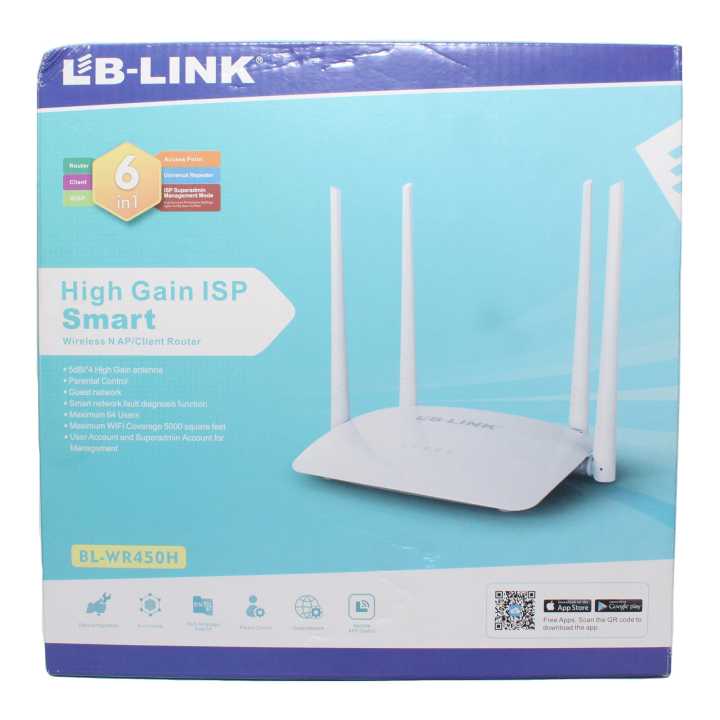 LB-Link 6 In 1 High Gain ISP Smart Wireless N Ap/Client Router 2.4GHZ ...
