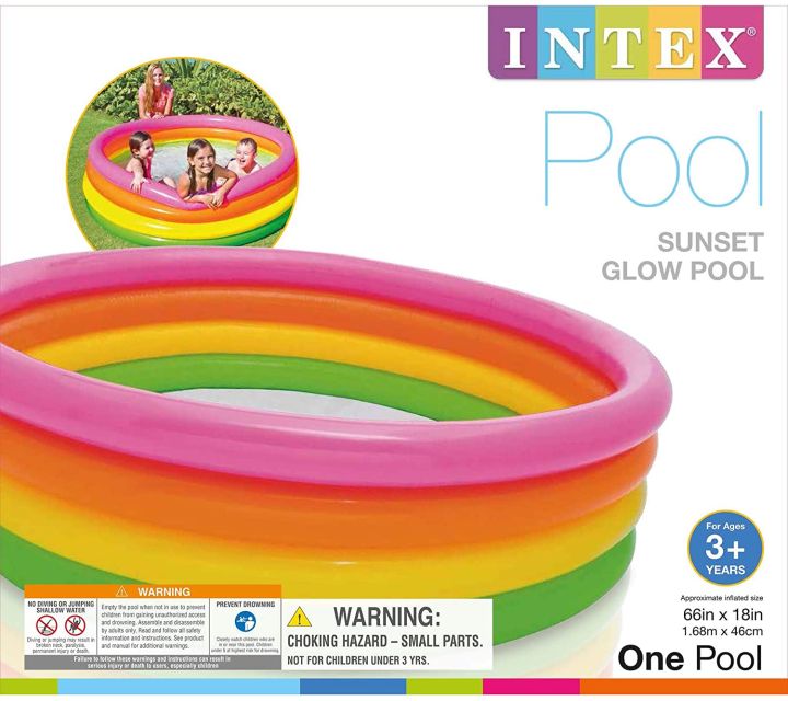 Intex Kiddie Pool - Kid'S Summer Sunset Glow Design | Daraz.com.np