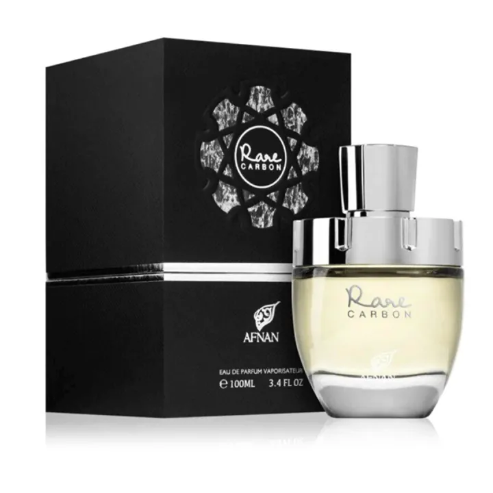 Afnan Rare Carbon Eau de Parfum for Men | Long-Lasting Woody Spicy ...
