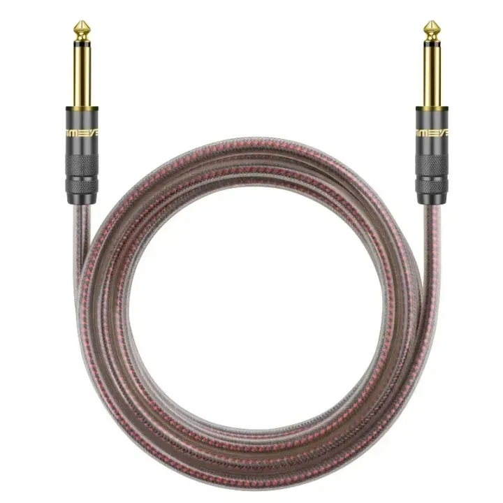 6.35 Guitar Instrument Cable 1/4 Inch Cord 6.35mm Mono Jack TS Speaker ...