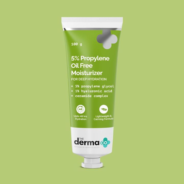 The Derma Co 5% Propylene Oil-Free Moisturizer with Propylene Glycol ...