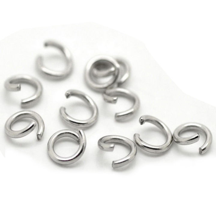 500x Silver Tone Stainless Steel Open Jump Rings 6mm | Daraz.com.np