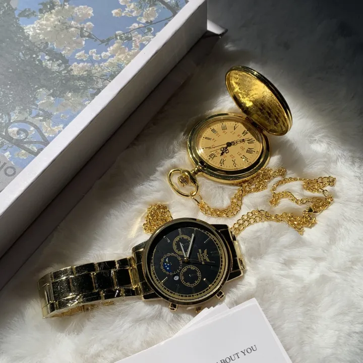 Delta Action Said Pocket Watch Peripheral Big Gold Black Technology Toy ...