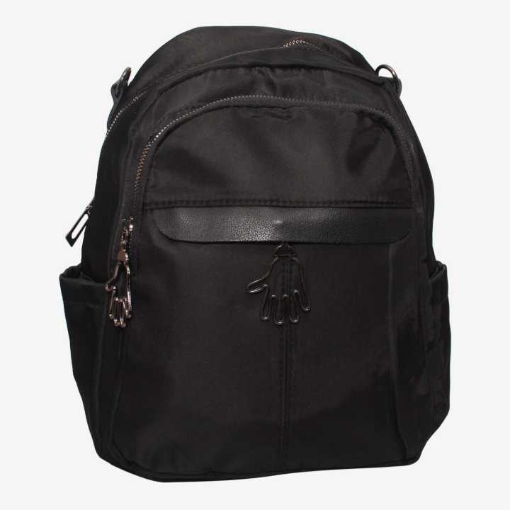 Plain Black Color Backpacks For Women | Daraz.com.np