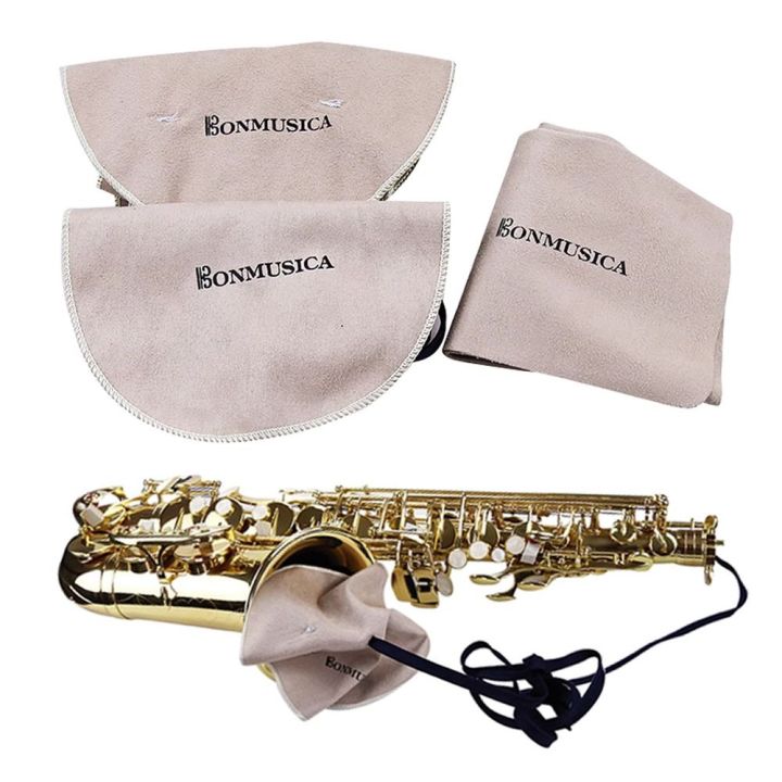 Universal Suedette Saxophone Cleaning Cloth Square Durable Wiping Rag ...
