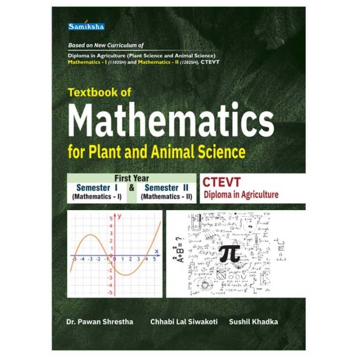 Textbook of Mathematics for Plant and Animal Science | Daraz.com.np