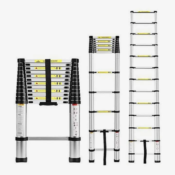 6M Multi-Purpose Aluminium Telescopic Ladder Extension Extendable ...