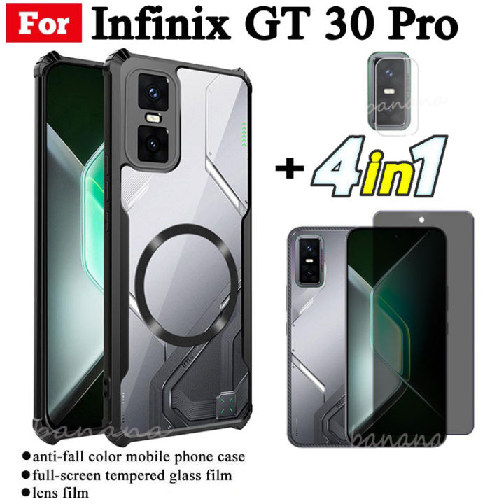 4 in 1 Infinix GT 30 Pro Shockproof Phone Case With Magnetic Wireless ...
