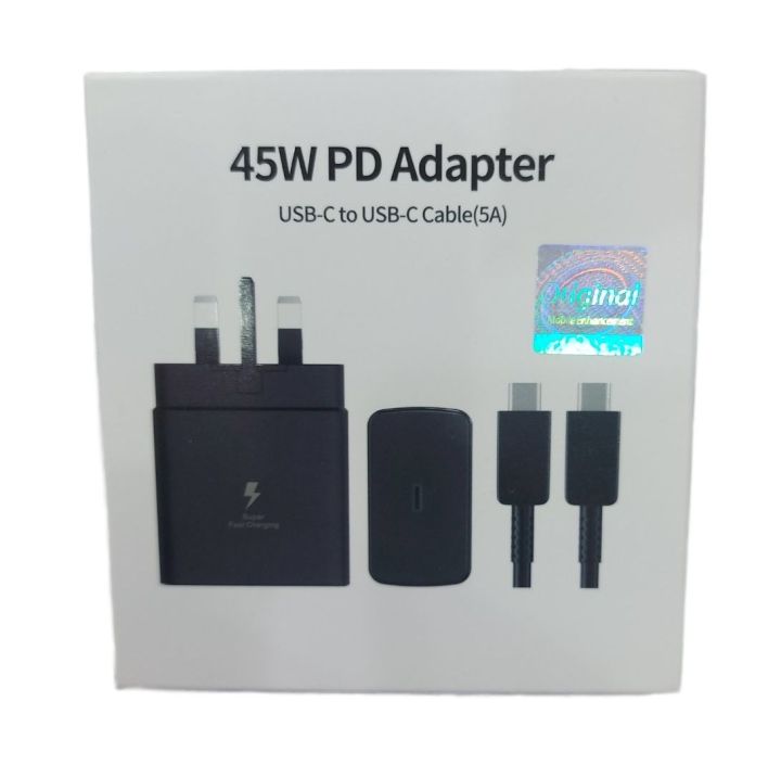 SAMSUNG 45w Watt Wall Charger USB-C PD Super Fast Charging Wall Charger Adapter | Daraz.com.np