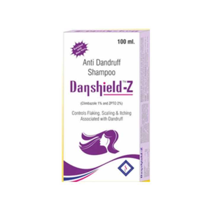 Danshield-Z Anti Dandruff Shampoo, Climbazole 1% And Zpto 2%, 100Ml ...