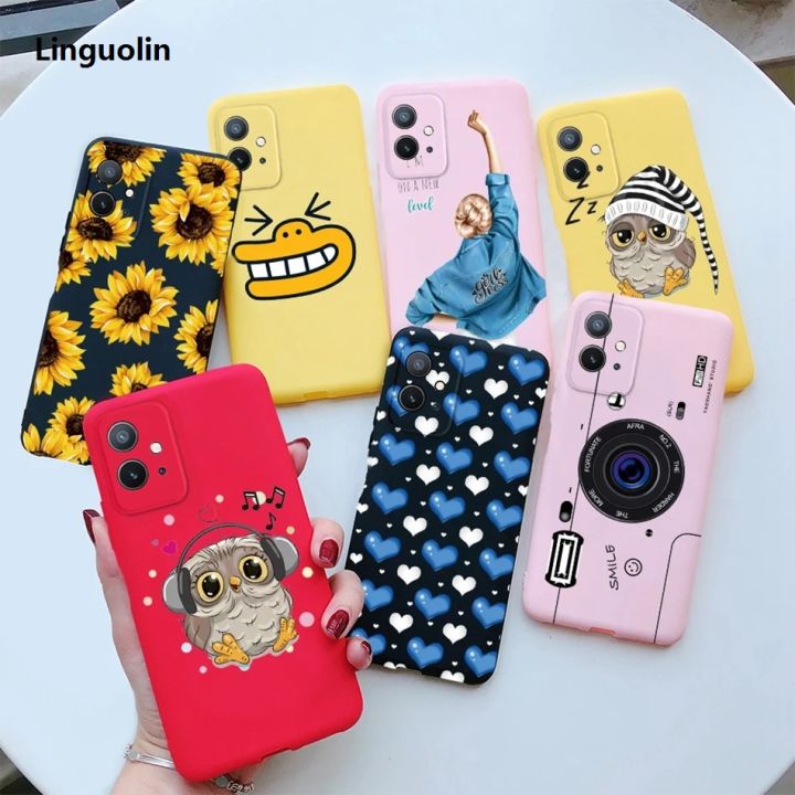 Linguolin For Vivo Y55 5G Case Vivo Y75 5G Cover Beauty Sunflower Heart ...