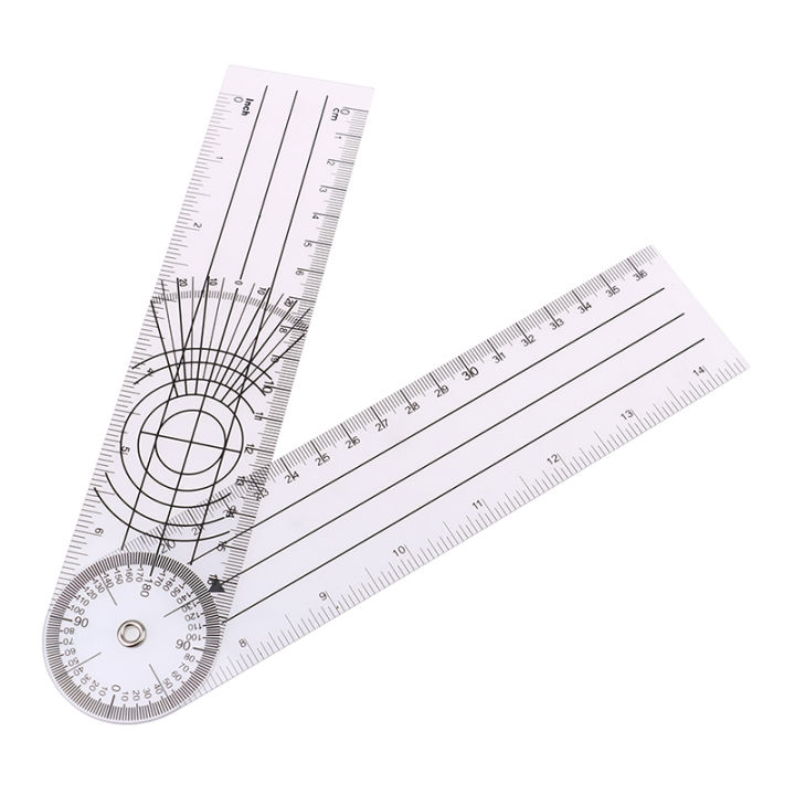 1PC Multi-Ruler Goniometer Angle Medical Spinal Ruler 360 Degree ...