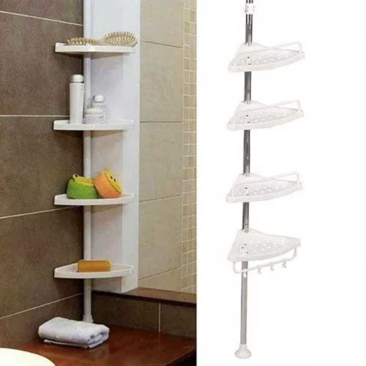 Multi Corner Shelf 4 Tier Adjustable Bathroom Organizer | Daraz.com.np