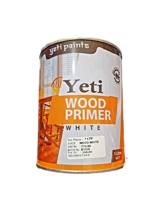Wood Primer White By Yeti Paints - 1 Ltr | Daraz.com.np
