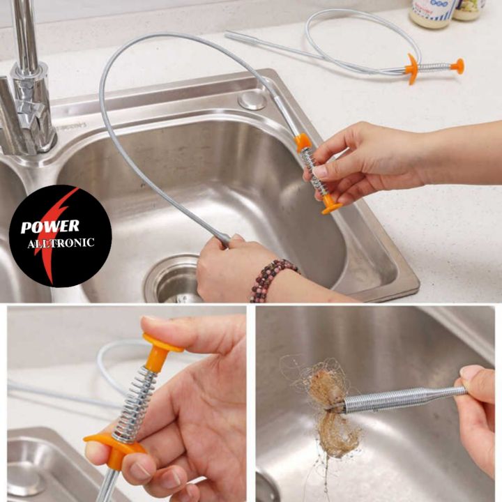 60cm Hair Stoppers Catchers Flexible Long Reach Claw Pick Up Narrow ...