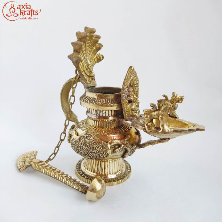 Axia Krafts Golden Brass Sukunda 7Inches | Axiakrafts| | Daraz.com.np