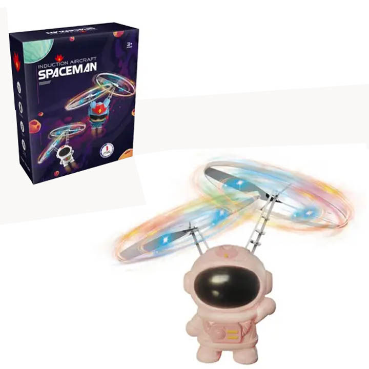 Luminous Mini Helicopter Led Light Rc Drone Astronaut Flying Suspended ...