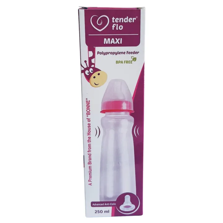 Tender Flo Maxi 250mL Baby Feeding Bottle | Pink Color | From Aarav ...