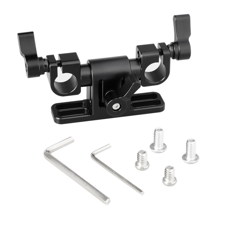 Adjustable 15mm Dual Rod Clamp With 360 Swivel Rod Adapter | Daraz.com.np