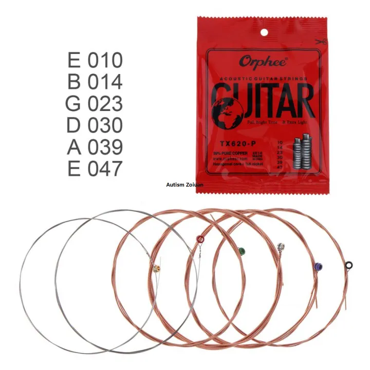 Ultra-light red copper-string guitar sound original lot/6Pcs010047 ...