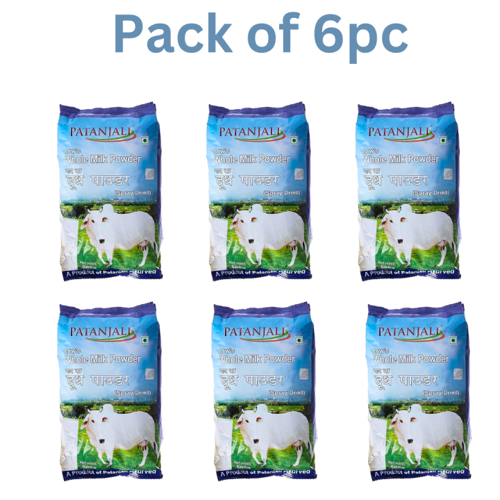 Patanjali Cow's Whole Milk Powder 500grm Pack of 6pc | Daraz.com.np