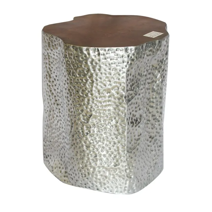 Wooden Silver Stool | Daraz.com.np