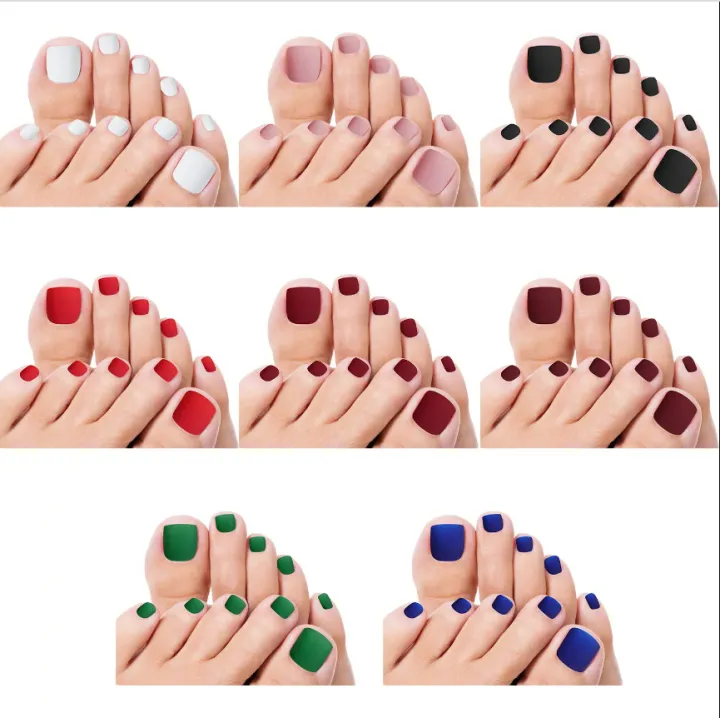 TOE FOOT NAIL White/Transparent Color -100 pc with Free Glue | Daraz.com.np
