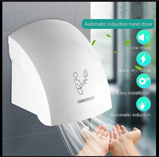 Automatic Sensor Warm Air Electric Wall Mounted Hand Dryer | Daraz.com.np