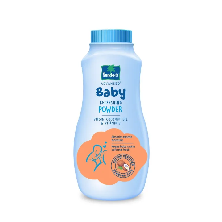Parachute Baby Powder 200 gm Powder for Babies with Virgin Coconut Oil ...
