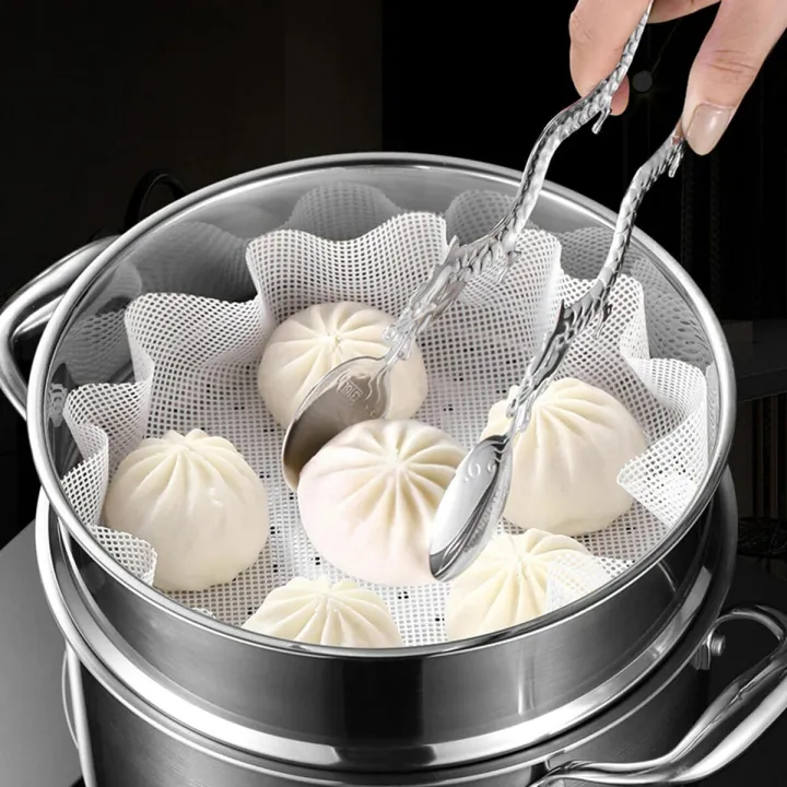 28cm 3 Pieces Non Stick Thick Silicone Momo Jali For Steaming And ...