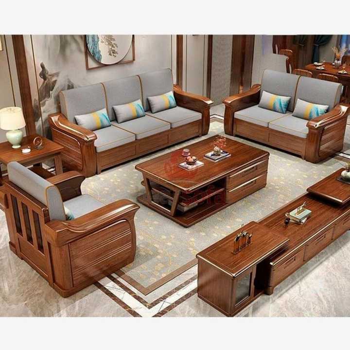 Sisau Wooden Sofa Set | Daraz.com.np