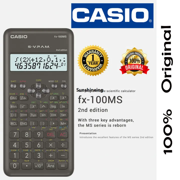 Original Casio fx 100MS / fx100ms / fx100 ms / fx-100ms / fx-100 ms ...
