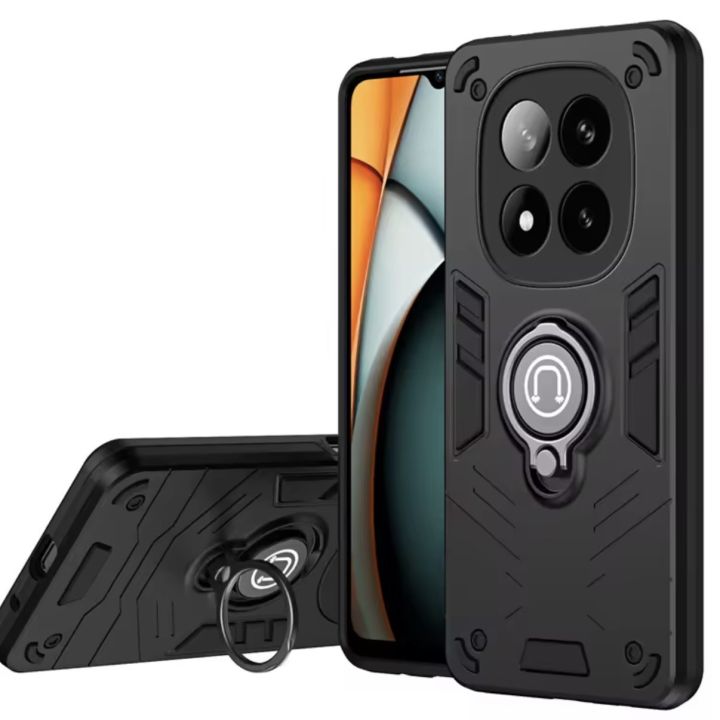 Redmi Note 14 Pro Plus Ring Stand Shockproof Armor Case | Daraz.com.np