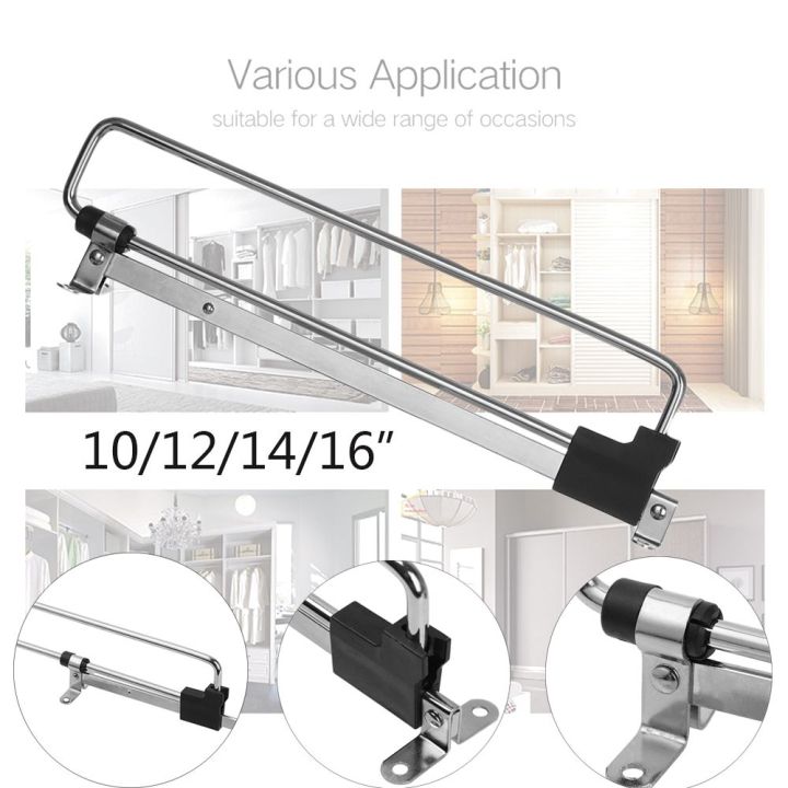 Hardware Multi-function Sliding Closet Organizer Retractable Metal ...