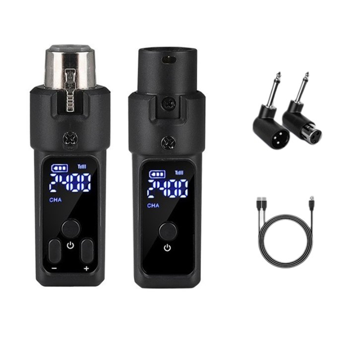 (GGBR) UHF Wireless Microphone Converter XLR Rechargeable Transmitter ...