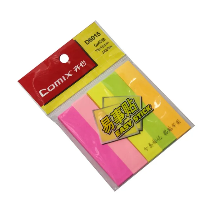 Comix Multicolor Sticky Notes D6015 5*40Sheets By Mitrata | Daraz.com.np